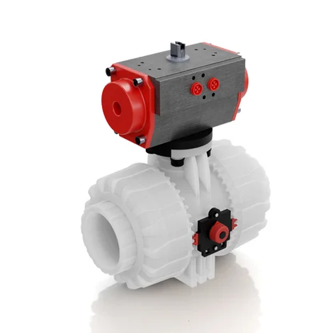 VKDBF/CP DA - PNEUMATICALLY ACTUATED DUAL BLOCK® 2-WAY BALL VALVE